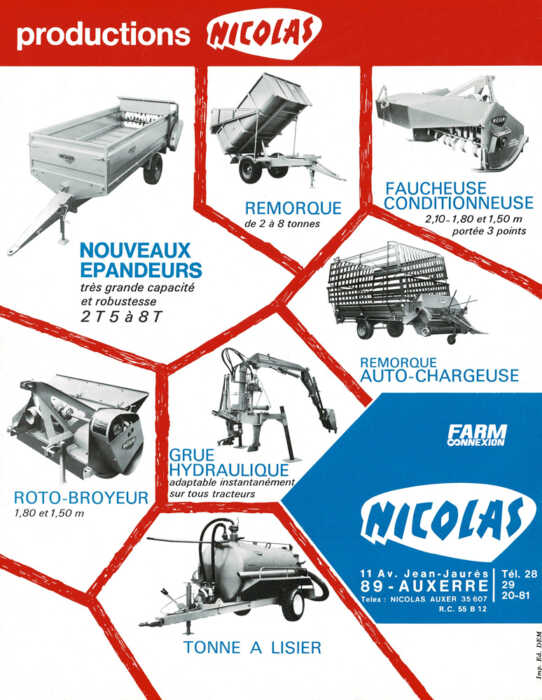 En 1969, Nicolas imagine un report de charge sur sa benne GT12 – FARM ...